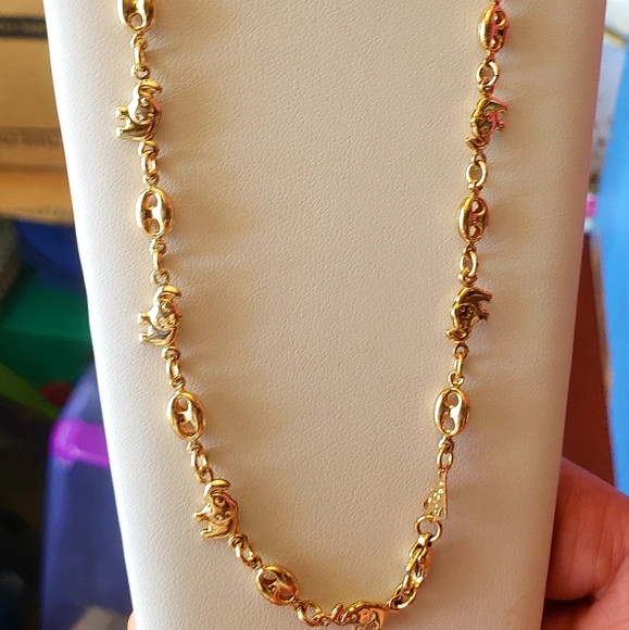 JTV | Jewelry | K Gf 16 Inch Dazzling Goodluck Elephant Chain Necklace ...